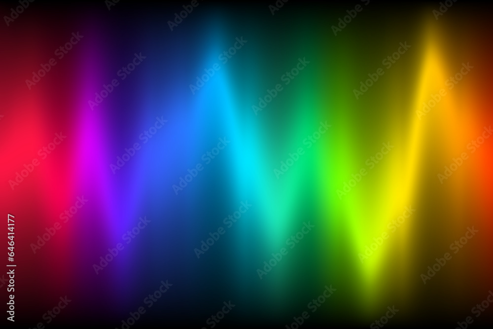 Neon music equalizer, magnetic or sonic wave techno vector background ...