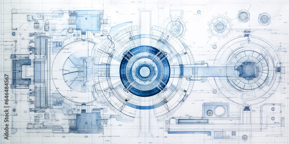 Stock-Illustration „Schematic drawings of parts mechanical engineering ...