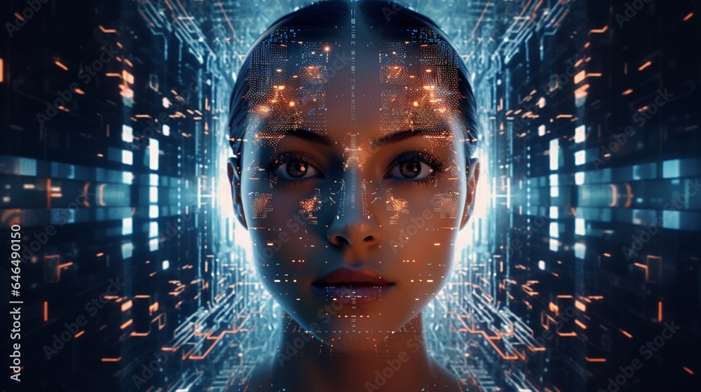 Artificial intelligence, dotted particle array-based abstract art, and ...