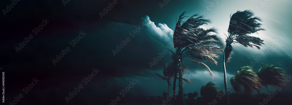 Stock-Foto „Hurricane. Tropical rain. Subtropics. Idalia, Florida ...