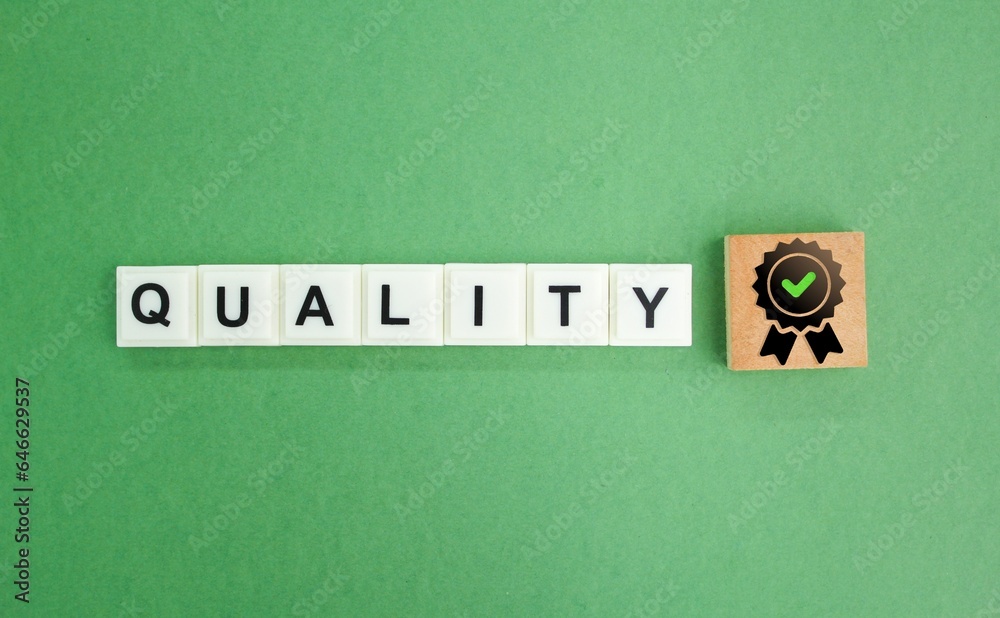 letters of the alphabet with quality words and quality symbols ...