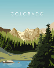 Colorado USA Travel Poster Free Stock Photo - Public Domain Pictures