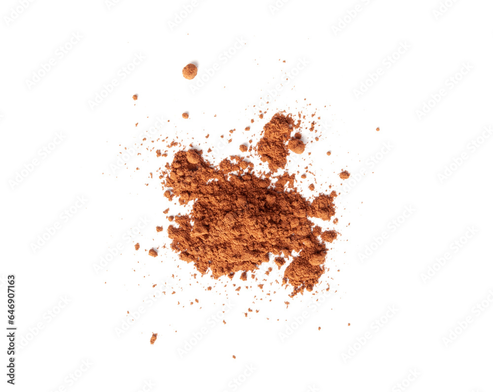 Cocoa Powder Isolated, Cacao Dust Pile, Dry Ground Cocoa Beans, Cocao ...