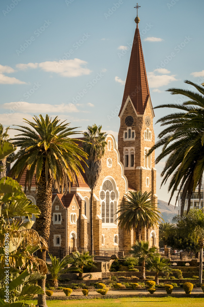 Christ Church (Christuskirche) and Parliament Gardens, Windhoek ...