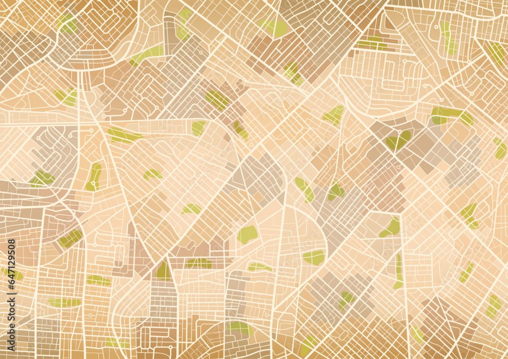 Vibrant abstract map with unique lines, geometric patterns ...