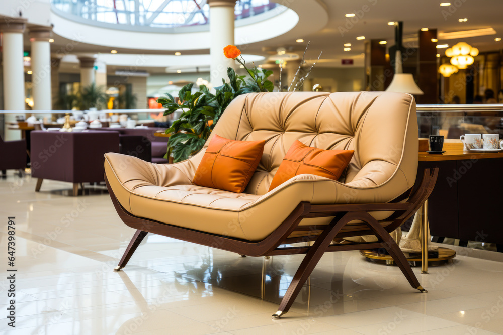 Sleek modern sofa captures relaxation in the minimalist ambiance of an ...