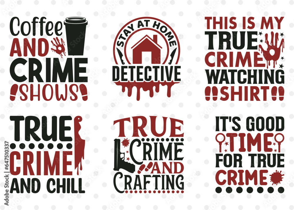 Vector de Stock Crime SVG Bundle, Criminal Minds Svg, Crime Show Svg ...