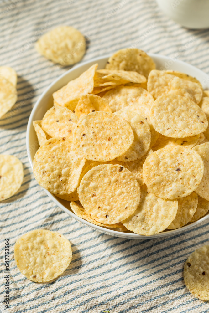 Mexican Round Tortilla Chips Stock Photo | Adobe Stock