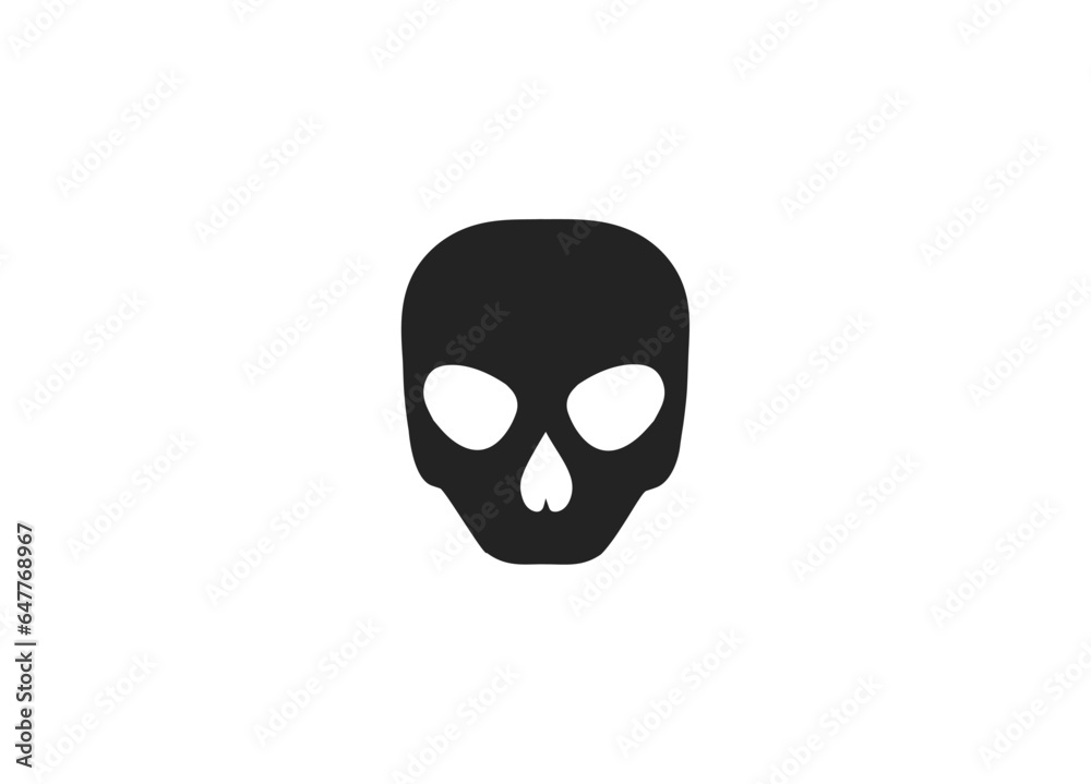 Skull Human Vector Deaths head. Mortality symbols. Hellspawn. Satanic ...