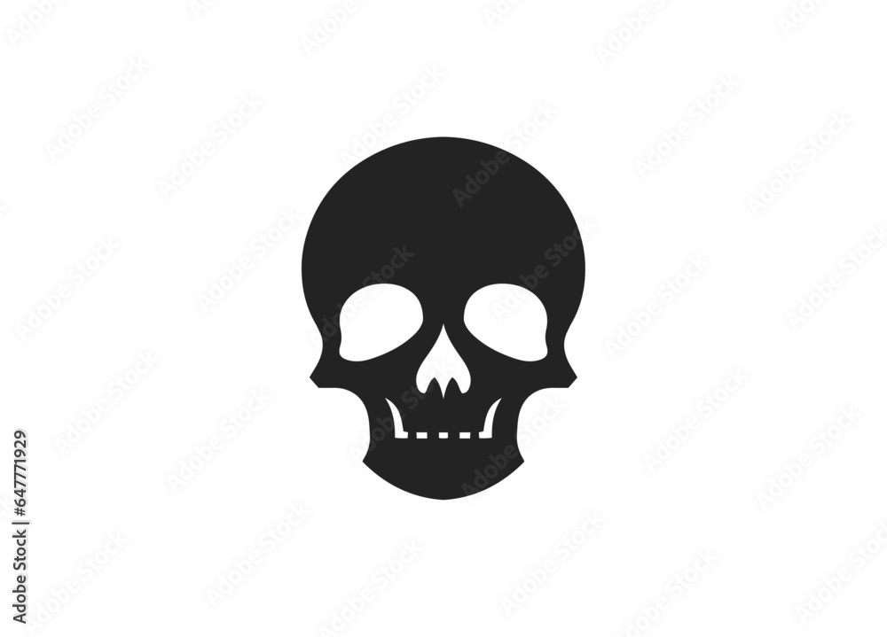 Skull Human Vector Deaths head. Mortality symbols. Hellspawn. Satanic ...