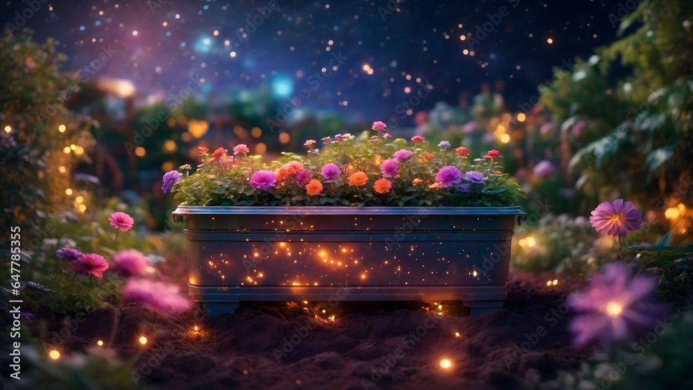 Celestial Garden Landscape Starry Night Garden Space Themed Garden ...