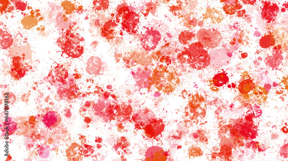 Red paint stains with transparent background. Splash background with ...