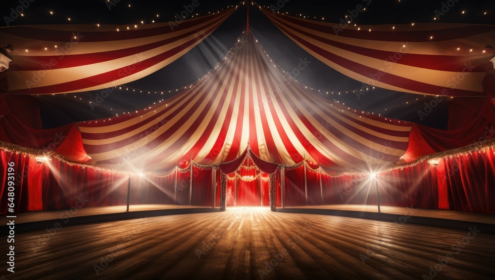 Inside the circus tent background Stock Illustration | Adobe Stock