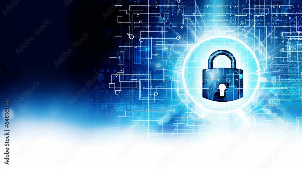 Cybersecurity digital background in cyberpunk style. For different lind ...