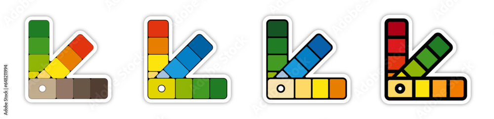 picto logo icones et symbole trace couleur nuance nuancier couleur ...