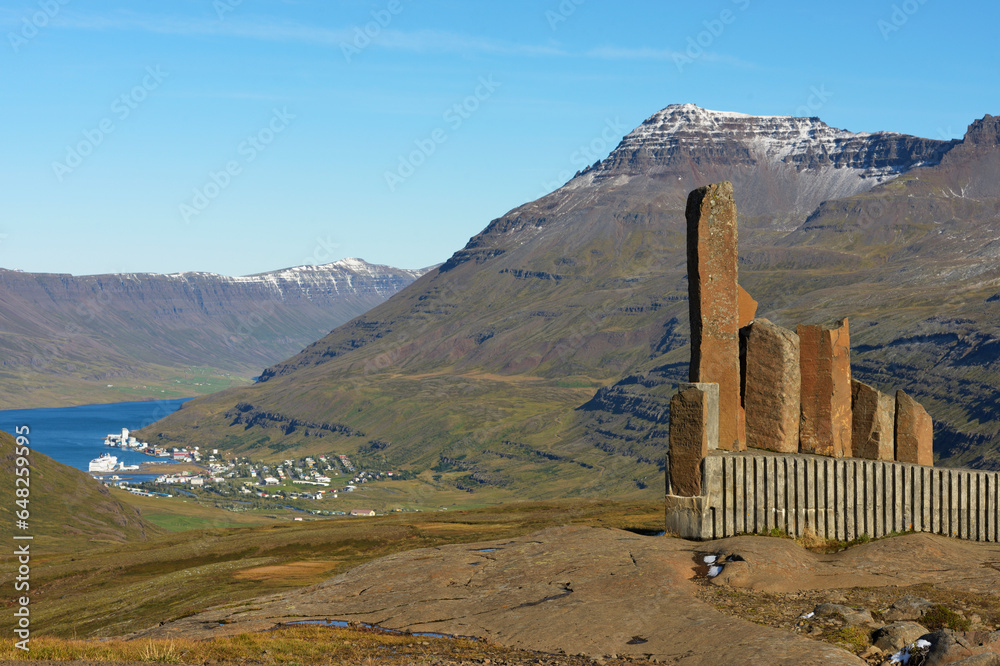 Monument To A Bus Driver Who First Forged A Link Between Egilsstadir ...