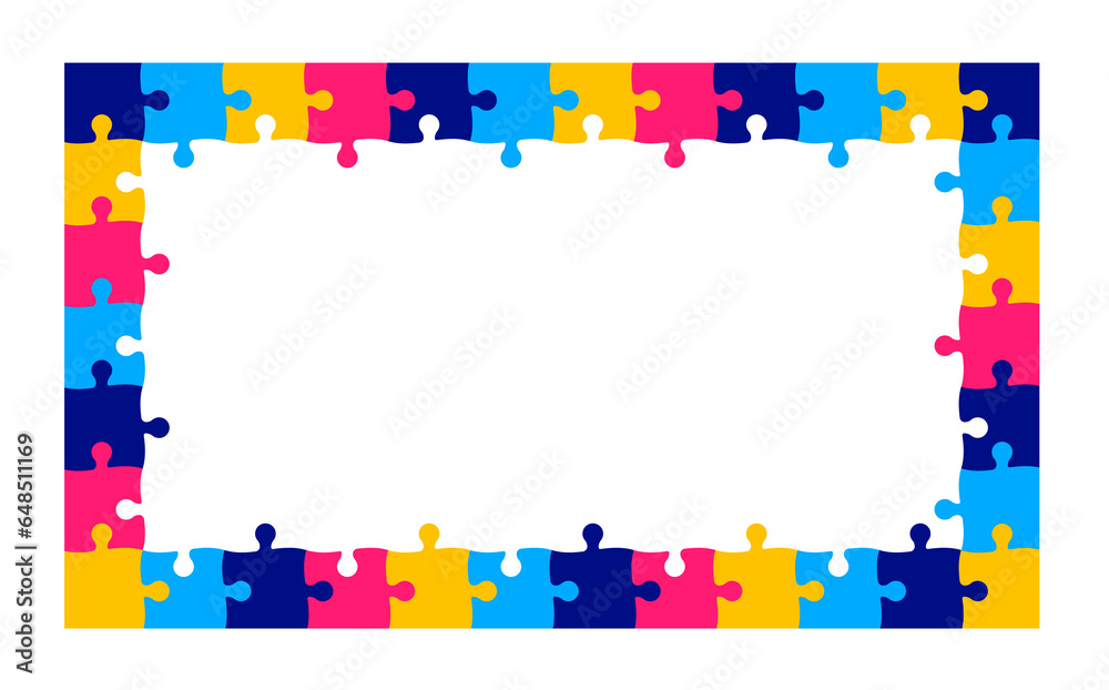 World autism awareness day autism puzzle piece frame png design ...