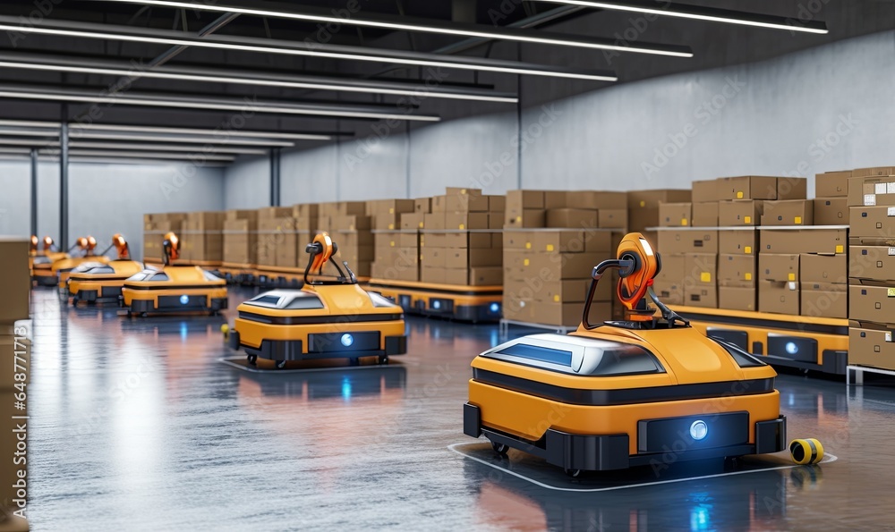 Robots efficiently sorting hundreds of parcels per hour(Automated ...
