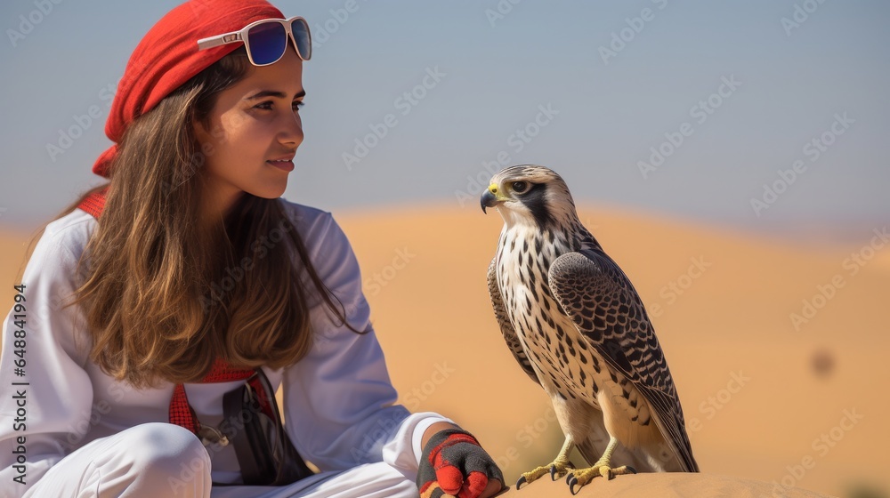 More prominent spotted falcon Clanga clanga with a youthful female ...