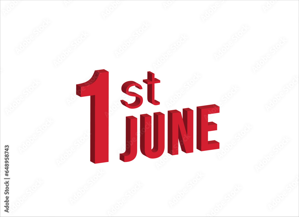 1st june ,1st of the may, Daily calendar time and date schedule symbol ...