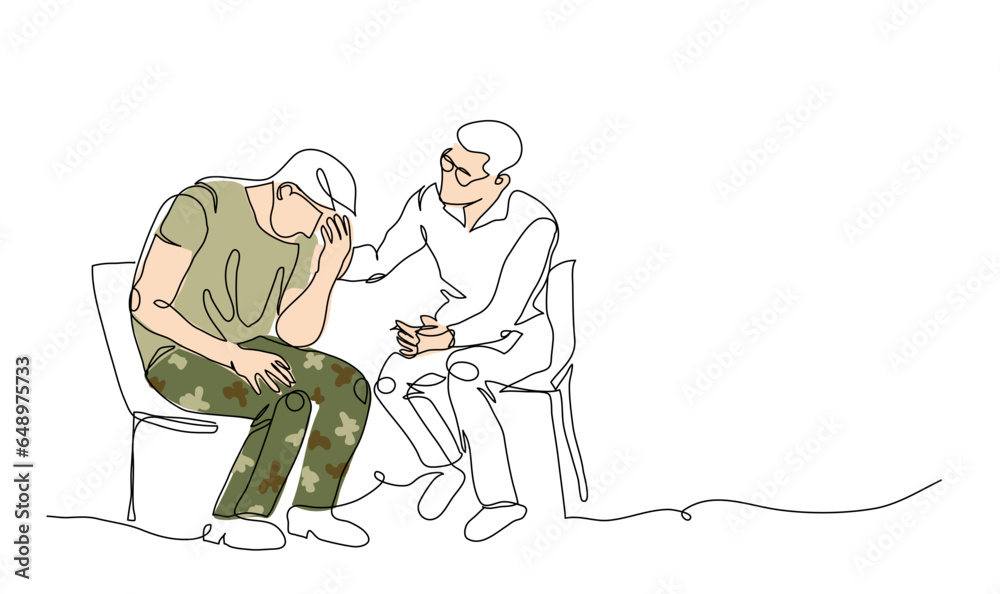 ptsd therapy, post-traumatic stress disorder treatment vector ...