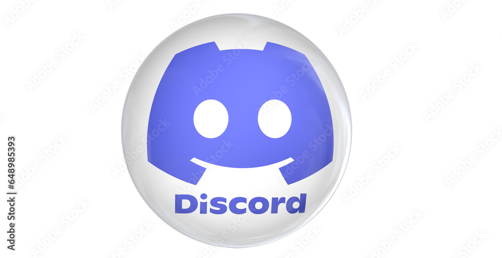 discord, social media 3D background design - visual design work, (3D ...