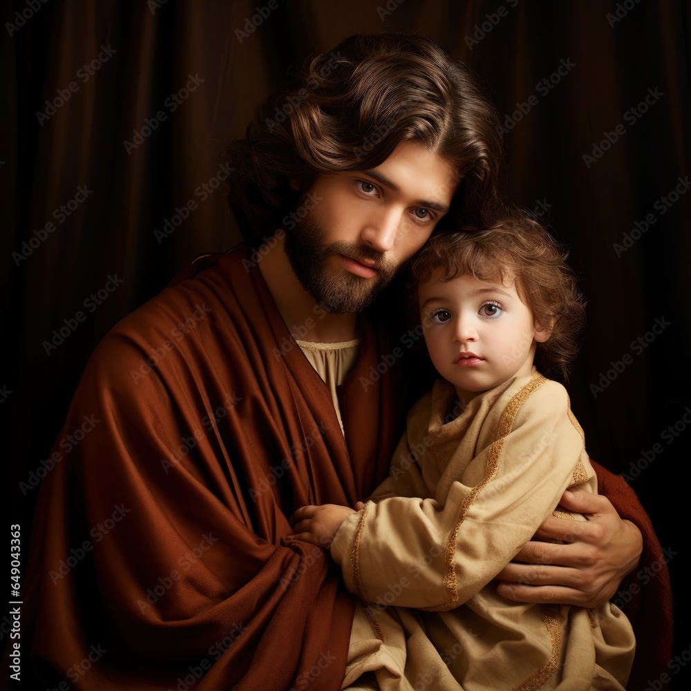 Saint Joseph. betrothed husband of the Blessed Virgin Mary , religion ...