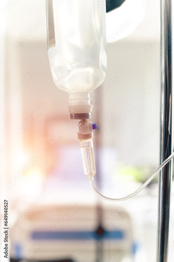 Saline solution vitamin iv fluid intravenous drip droper with medicine ...