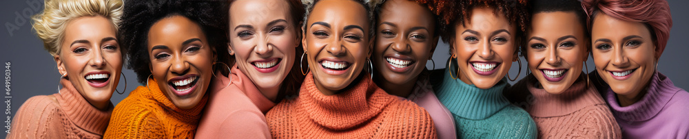 Inspirational diverse women united for tolerance and inclusion ...