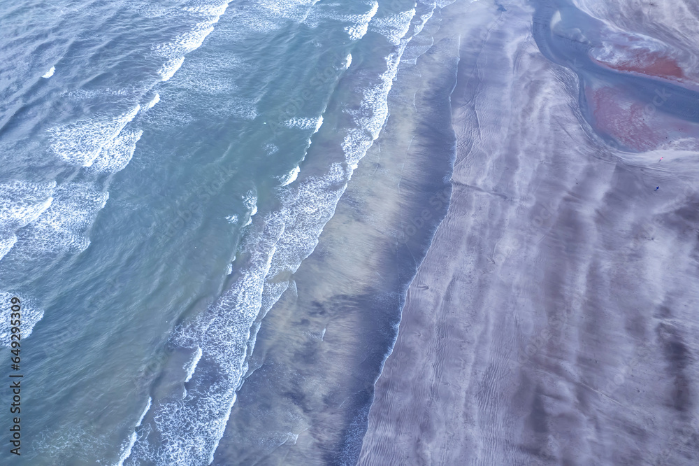 Aerial footage of Ladghar beach at Dapoli, located 200 kms from Pune on ...