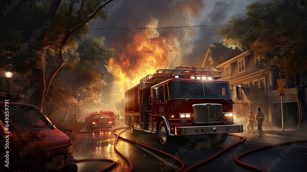 Firefighter readiness, fire station presence, emergency response ...