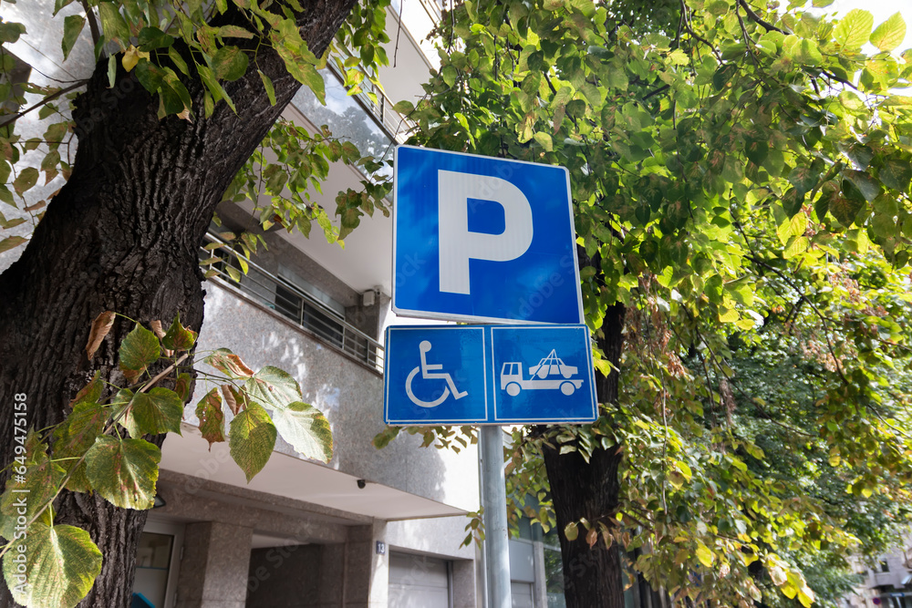 Parking only for disabled drivers. Free Parking space for PWD ...