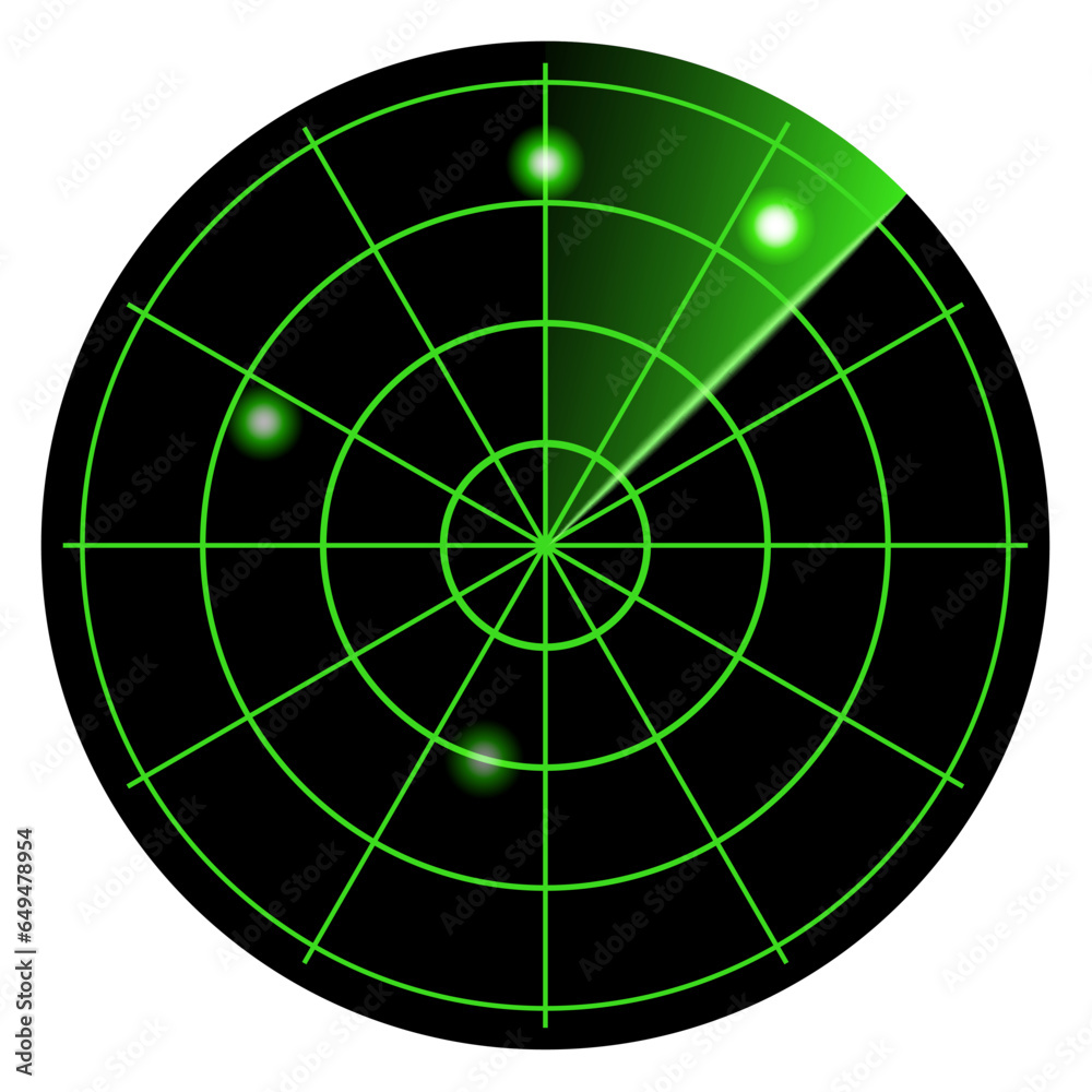 Radar military sonar hud map digital graphic. Compass scan hud radar ...