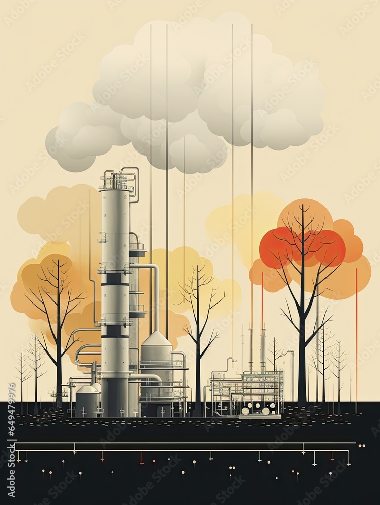 AI-generated infographic illustration of aspen trees as an alternative ...