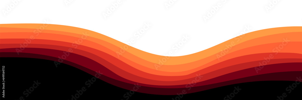 Vector de Stock modern orange gradient wave pattern illustration vector design for wallpaper ...
