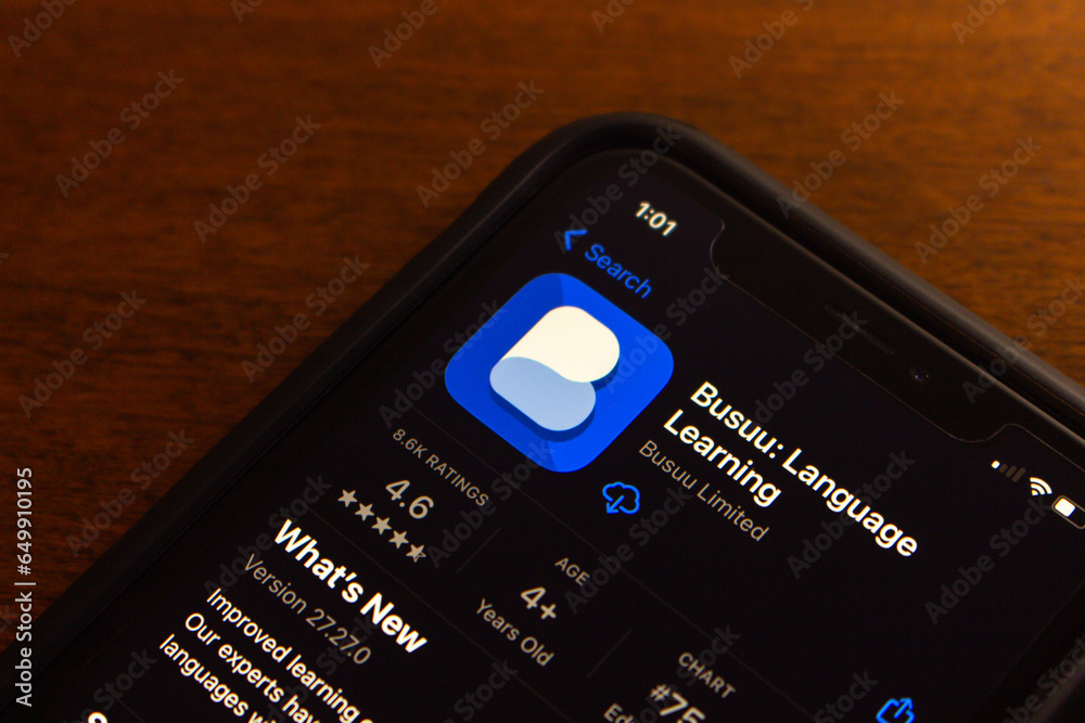 Foto de Stock Vancouver, CANADA - Sep 18 2023 : Busuu app seen in App ...