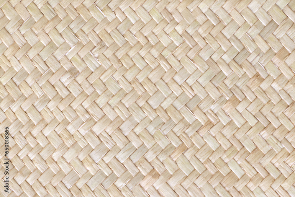 Pattern of reed weaving mat with vintage style for background and ...