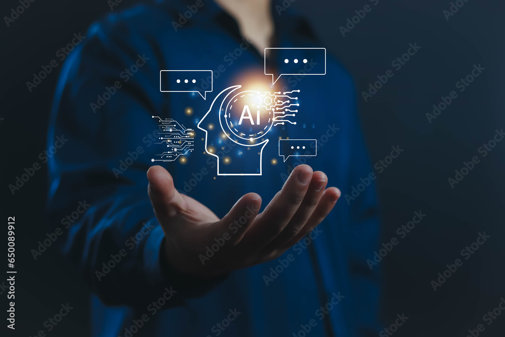 AI create system communication innovation concept question tools chat ...