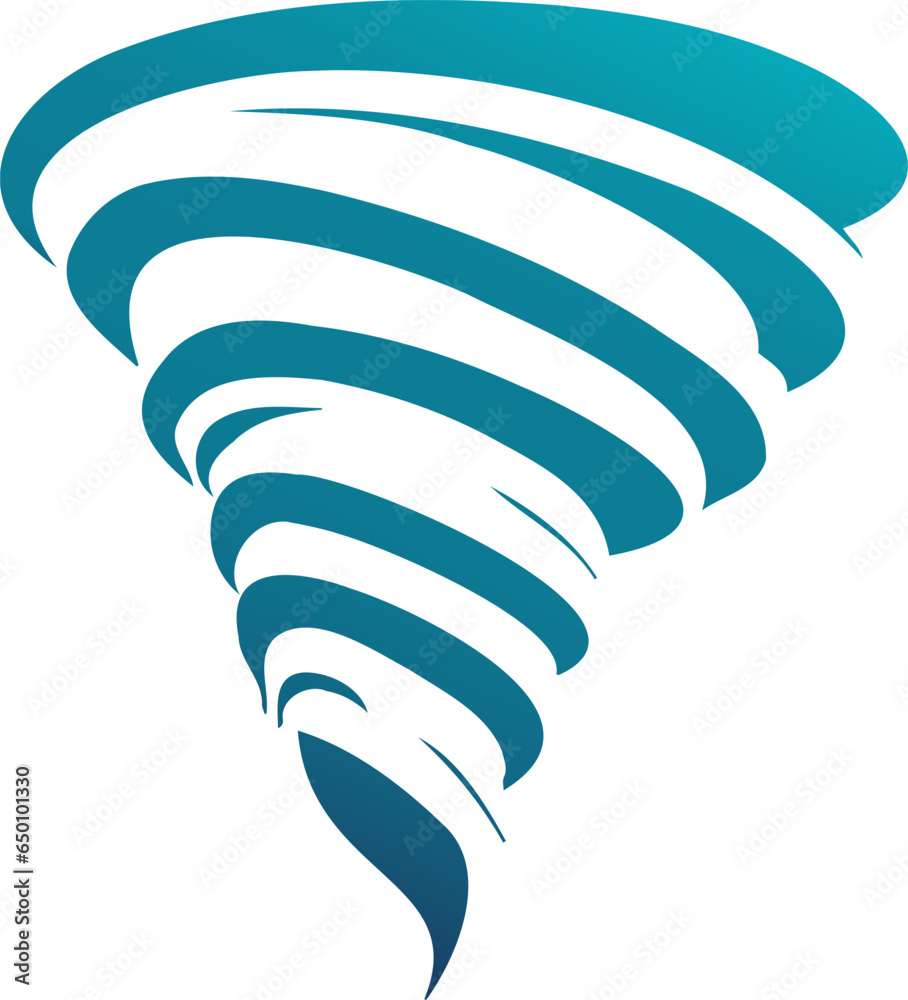 vortex or whirlpool simple vector stencil symbol on light background ...