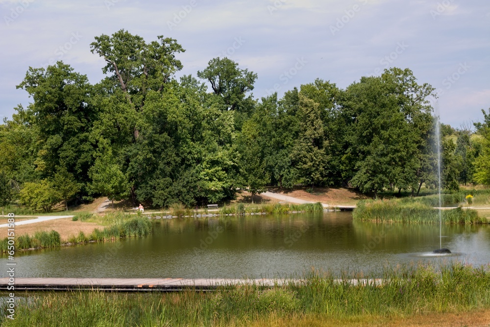 Prague, Central park Stromovka. One of the most important natural ...