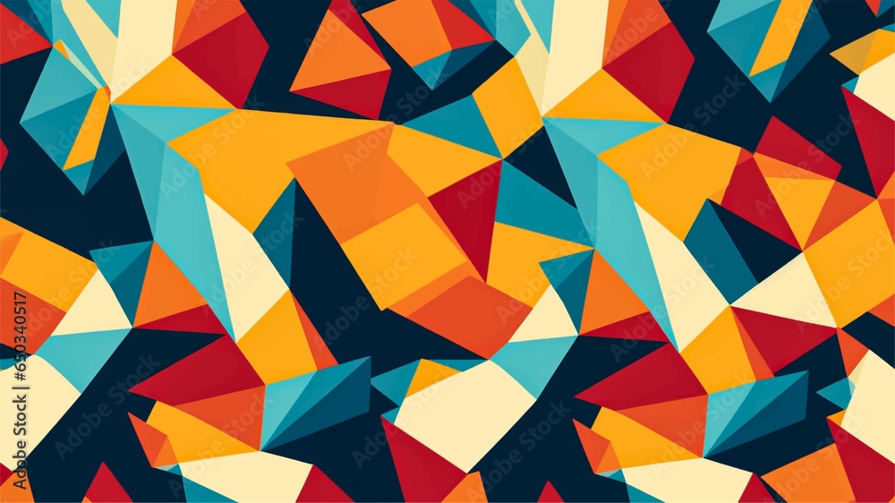 Abstract geometric background, colorful vector printable pattern for ...