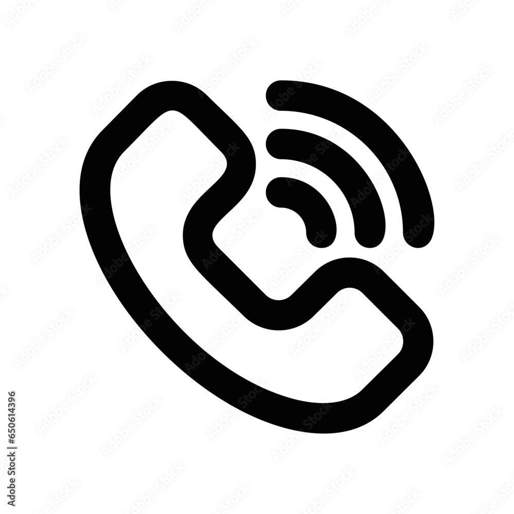 picto logo icones et symbole appel en cours gras Stock Vector | Adobe Stock