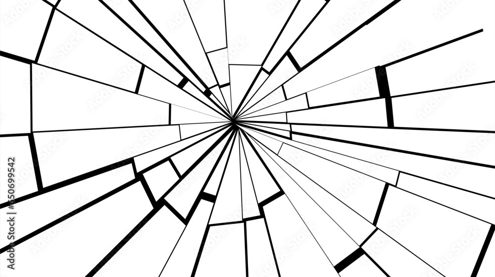 Cracked glass mirror vector overlay Stock Vector | Adobe Stock