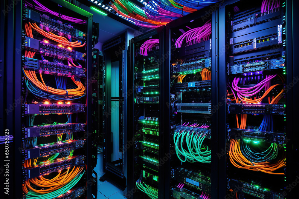 The system configures the wires of the network equipment. Structured ...