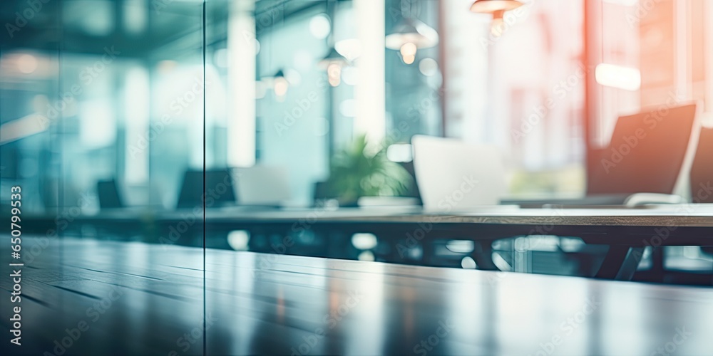 Corporate confluence. Blur boardroom perspective background. Modern ...
