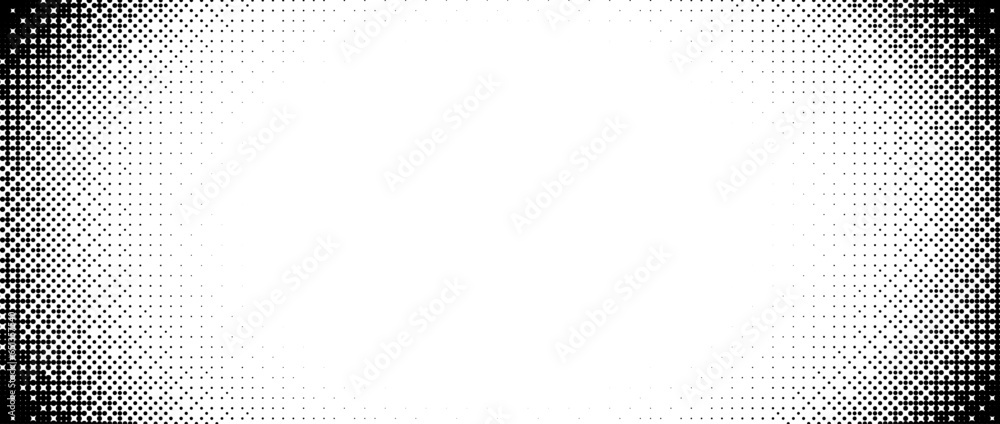 Pixelated radial gradient texture. Black and white bitmap dither ...