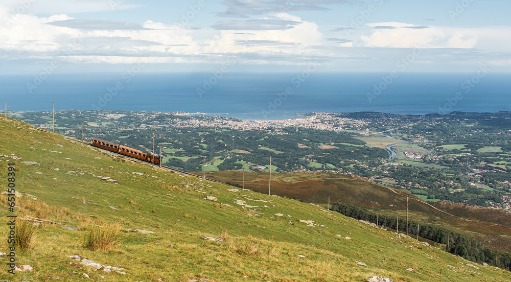 Magnificent panorama of the Rhune in the French Basque Country and its ...
