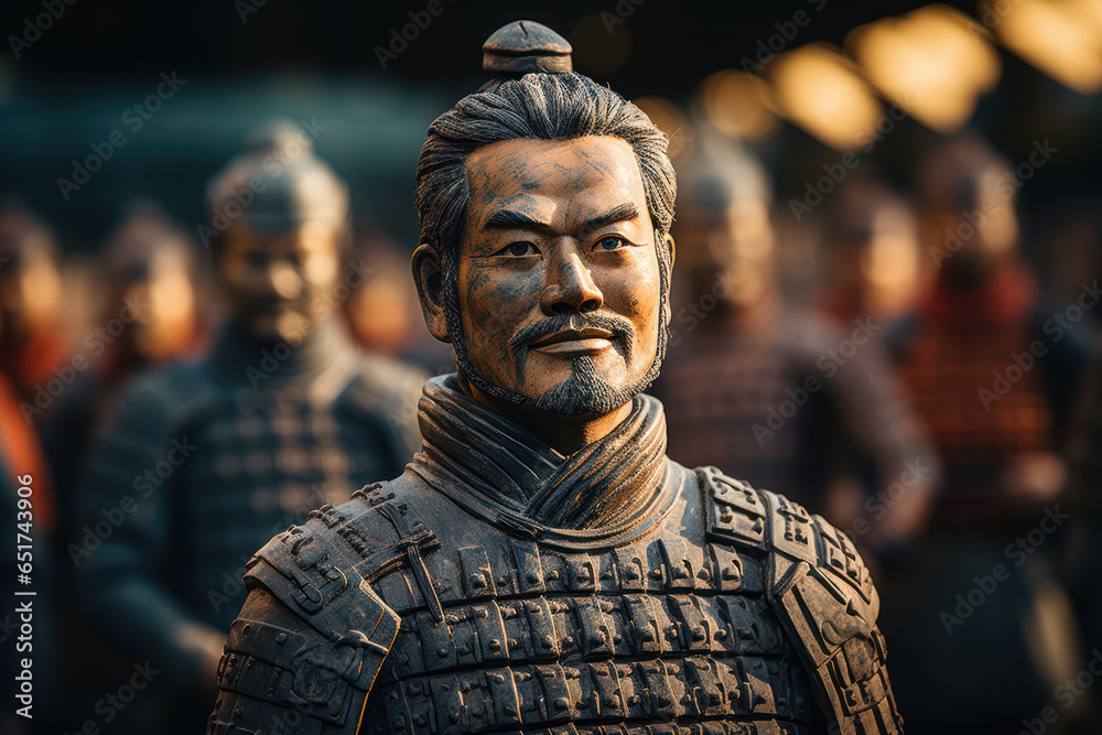 The Terracotta Army of Qin Shi Huang, a vast army of clay soldiers ...