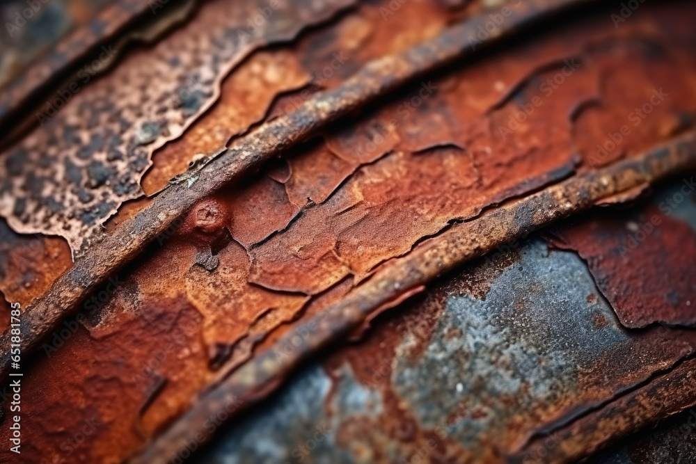 Foto de Stock Rusty metal, aged and weathered, showcases its timeless ...