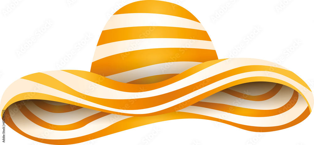Ilustração Digital png illustration of white and yellow hat on ...